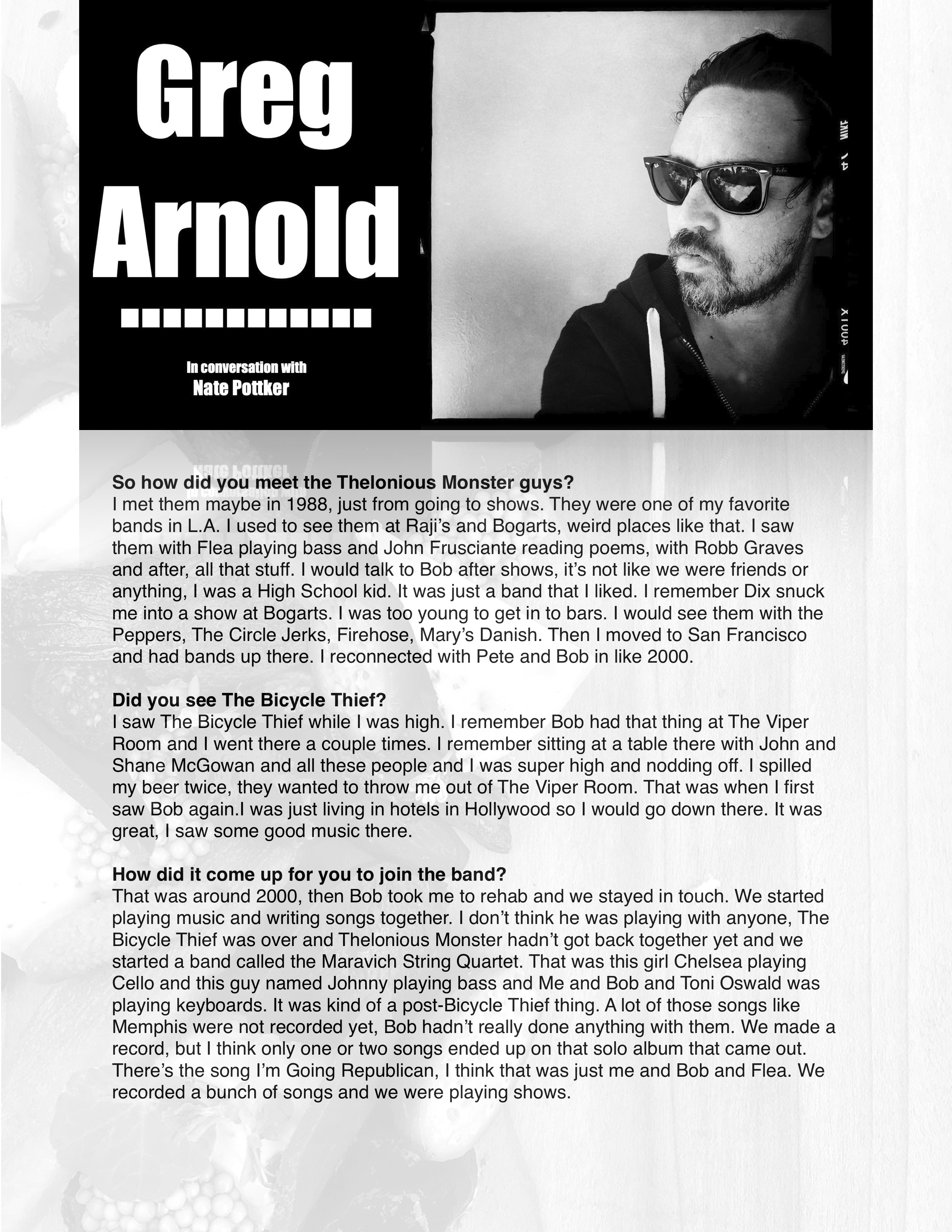 Greg Arnold – Thelonious Monster